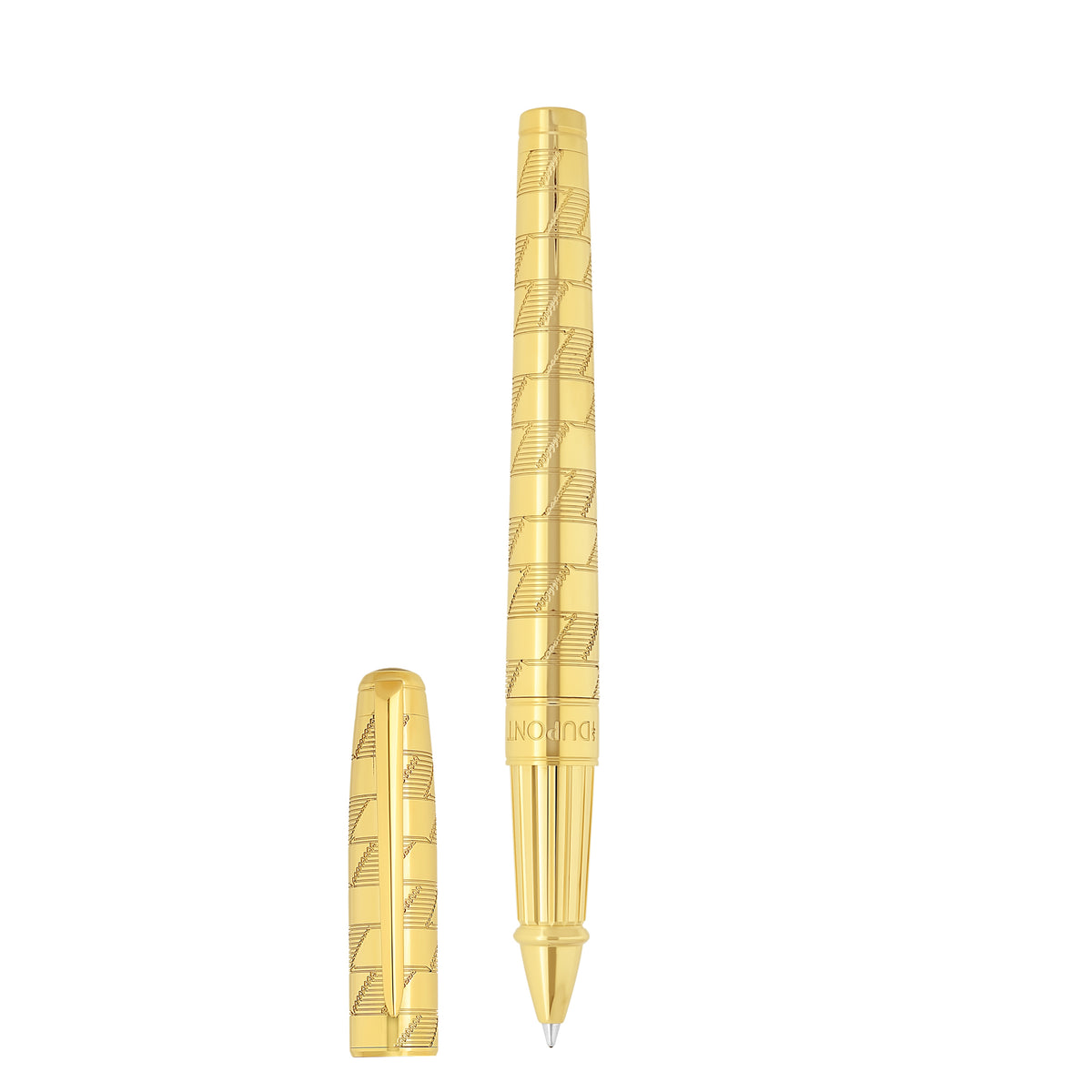 S.T. Dupont Line D Eternity Monogram 1872 - Rollerball - Gold– Papier Plume
