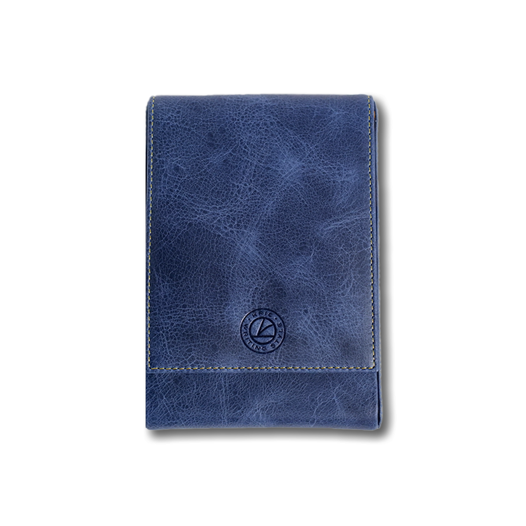 Eng Leather Co. - 5 Pen Hard Case Blue– Papier Plume