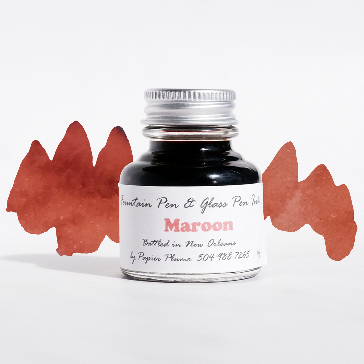 Papier Plume - Fountain Pen Ink - Maroon | Papier Plume