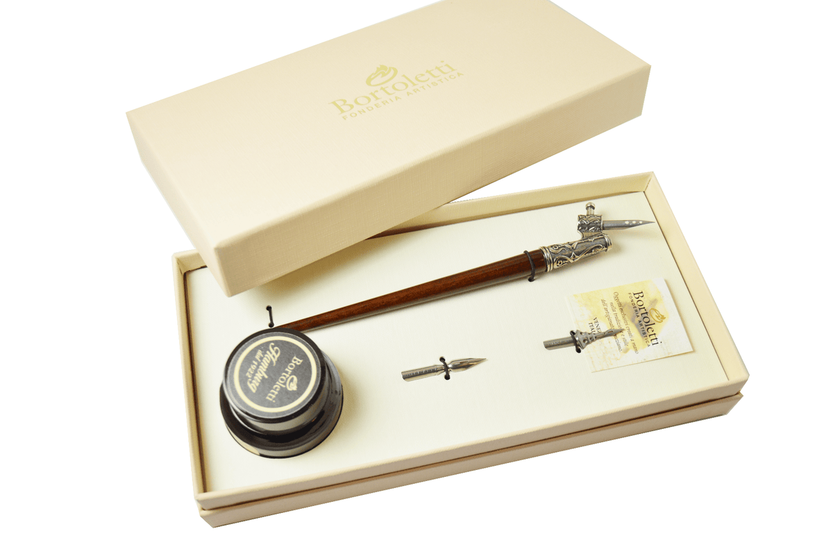 Bortoletti - Oblique Wooden Dip Pen - Calligraphy Set– Papier Plume