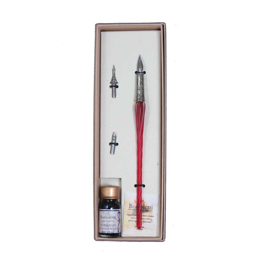 Bortoletti - Entwined Murano - Glass Dipping Pen Set– Papier Plume