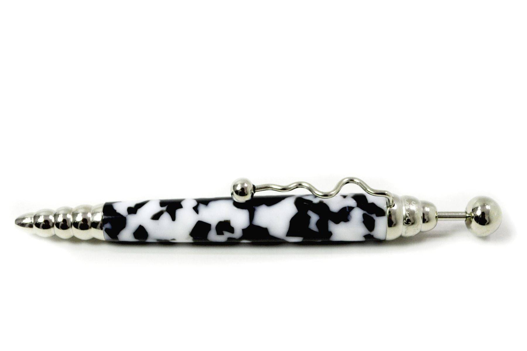 Jean-Pierre Lepine Zig Zag Ballpoint Pen - Black & White– Papier Plume