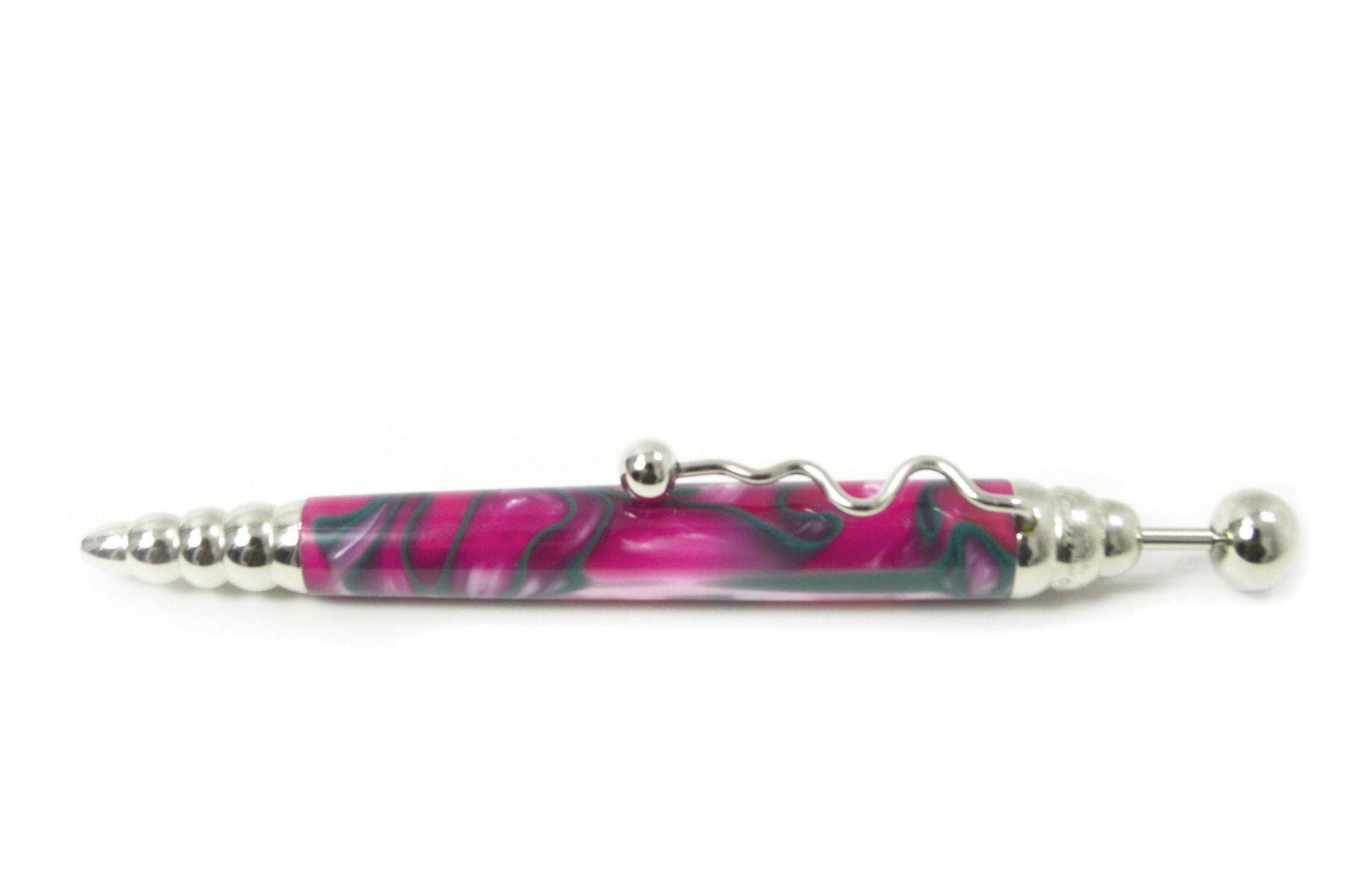 Jean-Pierre Lepine Zig Zag Ballpoint Pen - Pink with Green Filet ...