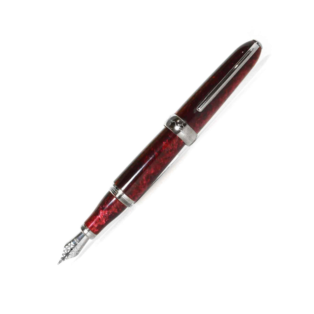 Jean-Pierre Lepine - Winston - Fountain Pen - Red with Chrome Accessor ...