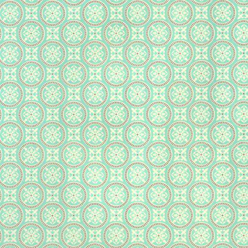 Kartos - Wrapping Paper - Teal Circles– Papier Plume